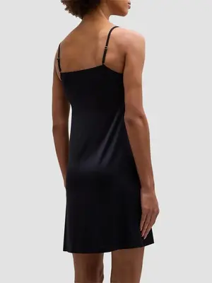 Hanro Satin Deluxe Slip - Black