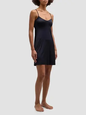 Hanro Satin Deluxe Slip - Black