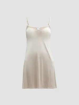 Hanro Satin Deluxe Slip - Natural