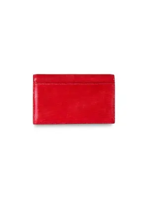 Akris Anouk Envelope Patent Leather Crossbody Bag - Lipstick