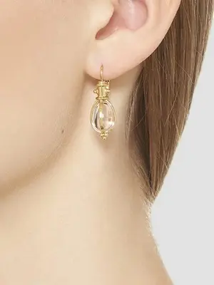Temple St. Clair Florence86 Rock & 18k Yellow Amulet Drop Earrings
