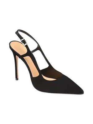 Schutz Boris 75mm Suede Slingback Pumps