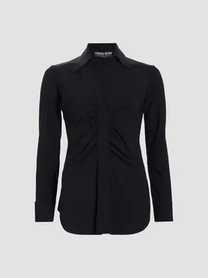 Chiara Boni La Petite Robe Shohreh Ruched Top - Black