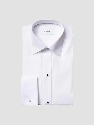 Eton Contemporary-fit Piqué Bib Dress Shirt