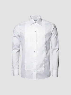Eton Contemporary-fit Piqué Bib Dress Shirt