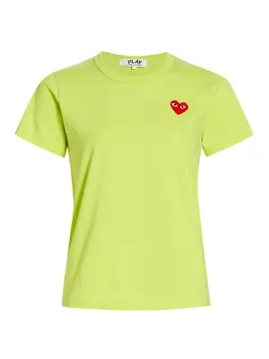 Play Comme Des Garcon Heart T-shirt - Green