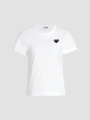 Play Comme Des Garcon Heart T-shirt - White