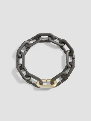 Vhernier Mon Jeu 18k & Titanium Chain Bracelet/8 - Black White