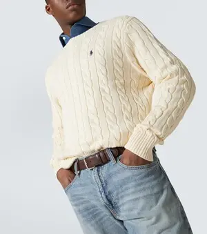 Polo Ralph Lauren Cotton Cable-knit Sweater - Neutrals