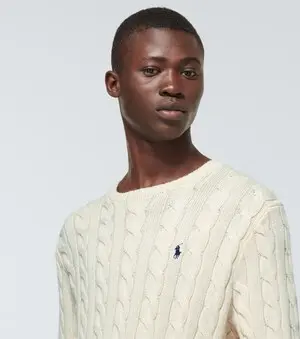 Polo Ralph Lauren Cotton Cable-knit Sweater - Neutrals