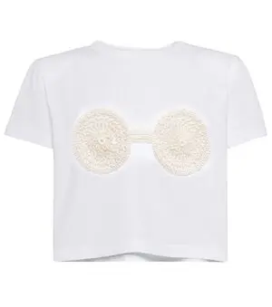 Magda Butrym Embroidered T-shirt - White