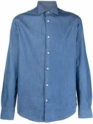 DEPERLU Denim Button-down Shirt