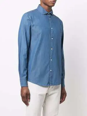 DEPERLU Denim Button-down Shirt