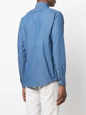 DEPERLU Denim Button-down Shirt