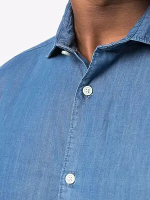 DEPERLU Denim Button-down Shirt