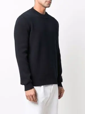 GOLDEN GOOSE Distressed Round-neck Sweatshirt - Blue