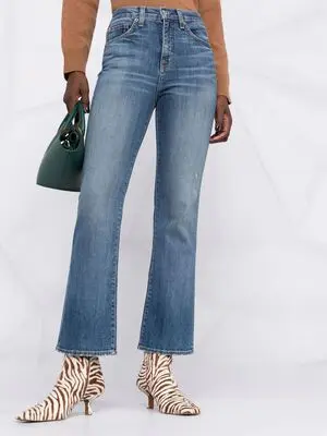 NILI LOTAN High-rise Bootcut Jeans