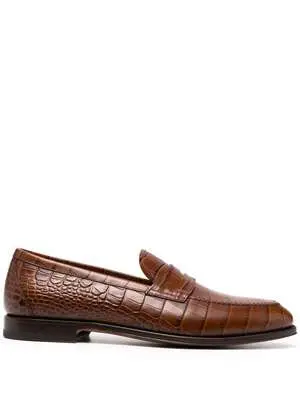 Scarosso Croc Effect Shoes For Men