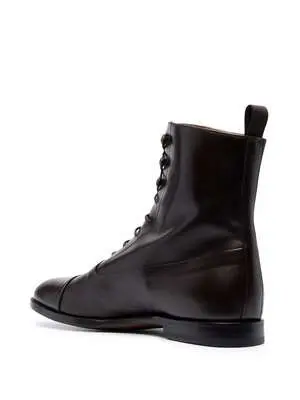 SCAROSSO Archie Lace-up Boots - Brown