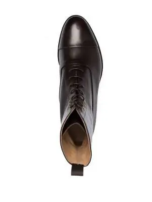 SCAROSSO Archie Lace-up Boots - Brown