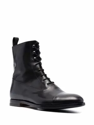 SCAROSSO Archie Lace-up Boots - Black