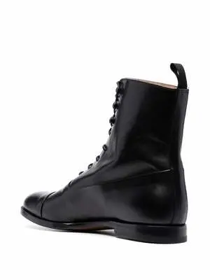 SCAROSSO Archie Lace-up Boots - Black