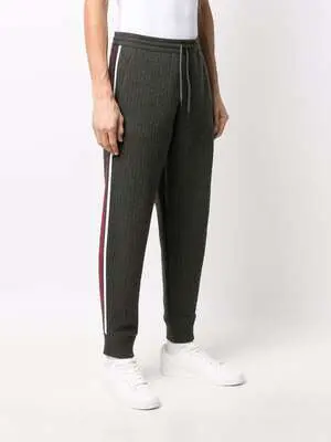 Giorgio Armani Ribbed Side-stripe Trousers