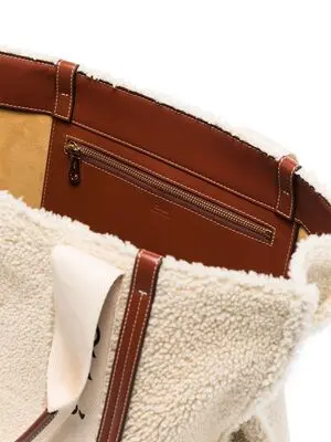 Chloé Medium Shearling Tote Bag