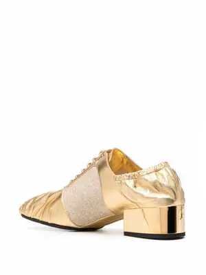 FERRAGAMO High-shine Leather Ballerina Shoes