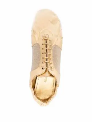 FERRAGAMO High-shine Leather Ballerina Shoes
