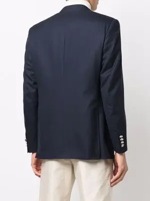 Canali Single-breasted Wool Blazer - Blue