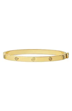 Tory Burch Thin Icon Hinge Bracelet Gold