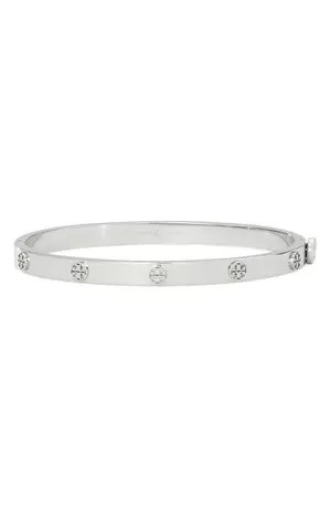 Tory Burch Thin Icon Hinge Bracelet - Silver