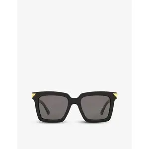 Bottega Veneta Bv1005s Square Sunglasses - Black