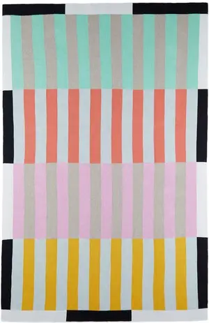 DUSEN DUSEN Dusen Dusen Multicolor Stripe Throw - Stripe