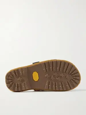 Moncler Suicoke 1952 Moto Mountain Slides - Brown