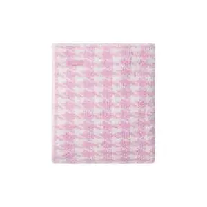 SKIMS Cozy Knit Blanket Petal Houndstooth
