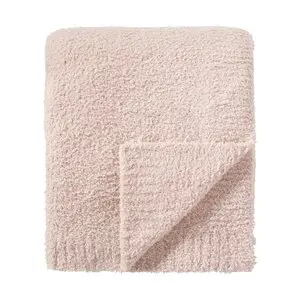 SKIMS Cozy Knit Blanket Pink