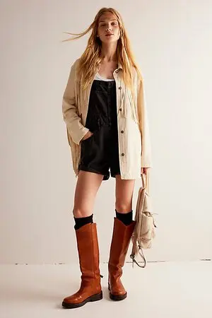 Free People We The Free Ziggy Shortalls - Mineral Black
