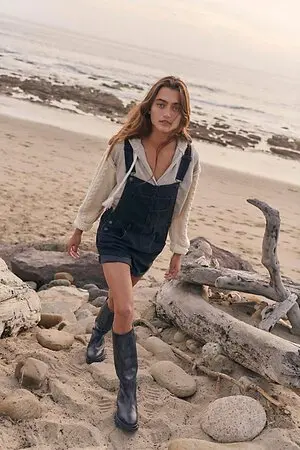 Free People We The Free Ziggy Shortalls Noir Minéral