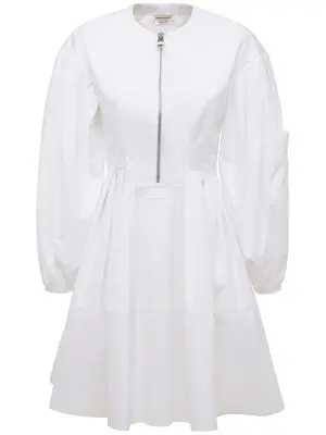 Alexander McQueen Cotton Mini Dress