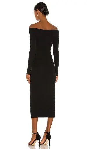 Bardot Off-shoulder Knit Dress