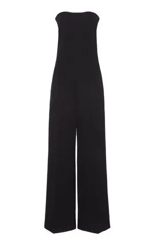 Bottega Veneta Sartorial Grain De Poudre Jumpsuit - Black