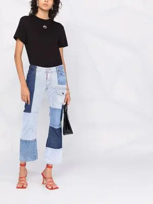 Dsquared2 Cropped Patchwork Jeans