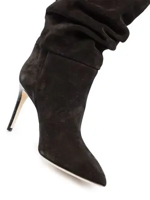 Paris Texas Slouchy Suede Ankle Boots