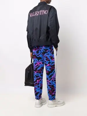 Valentino Garavani Neon Universe Bomber Jacket