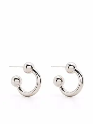 JUSTINE CLENQUET Devon Small -tone Hoop Earrings - Silver