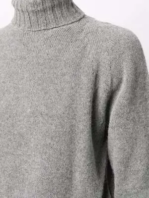 LARDINI Roll-neck Wool-blend Jumper - Grey