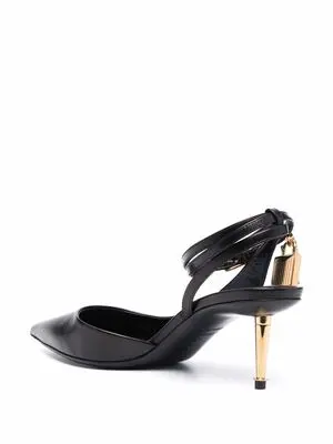 TOM FORD 65mm Padlock-detail Leather Pumps