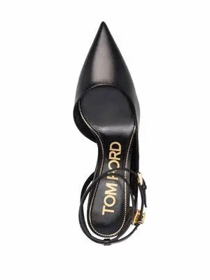 TOM FORD 65mm Padlock-detail Leather Pumps